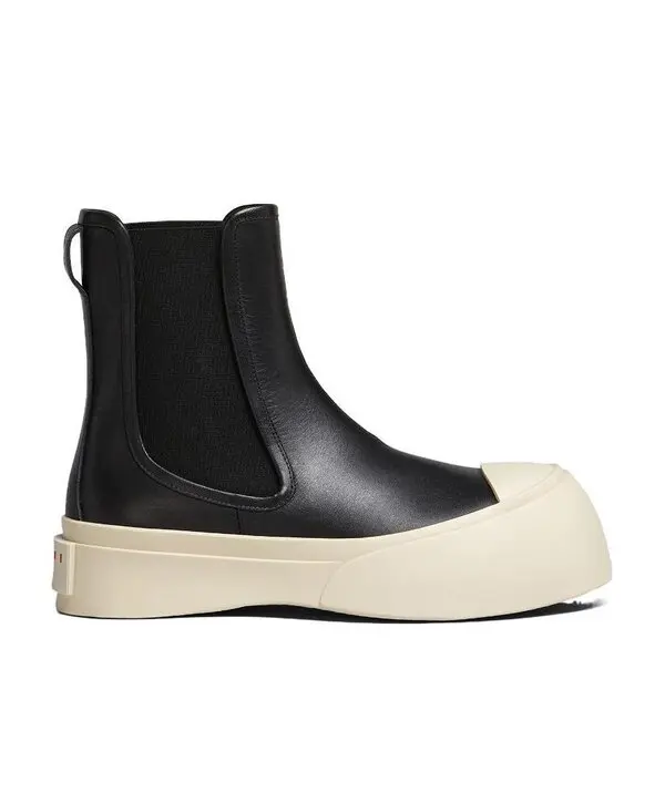 Marni Slip-on Round-toe Ankle Boots