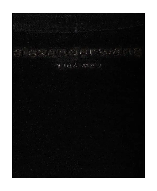 Alexander Wang Scoop Neck Cropped Knit Top
