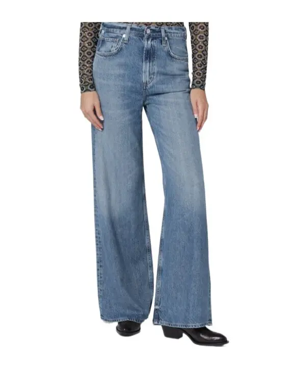 Citizens Of Humanity High-rise Wide-leg Jeans - Light Blue
