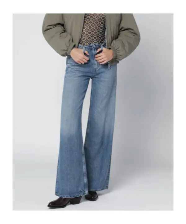 Citizens Of Humanity High-rise Wide-leg Jeans - Light Blue