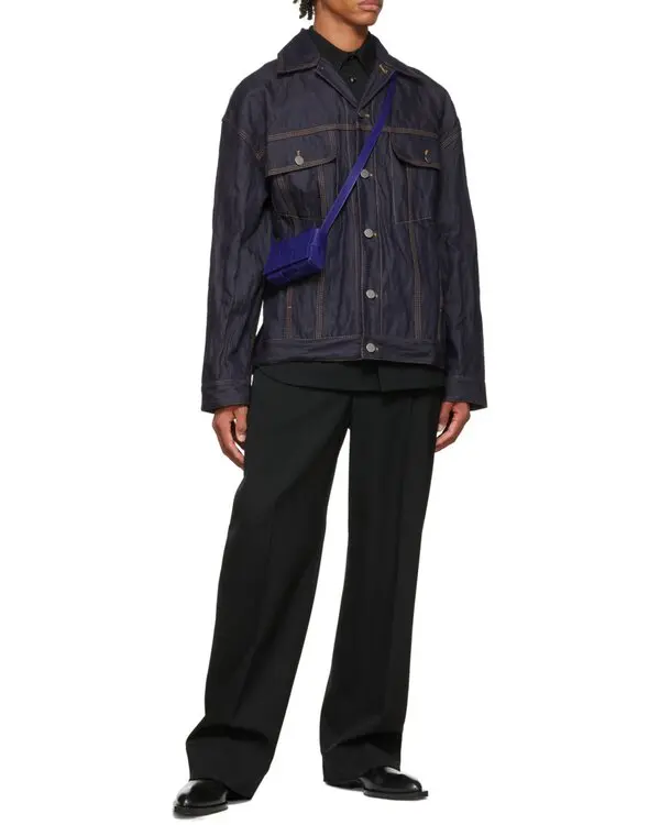 Bottega Veneta Denim Jacket With Contrast Stitching