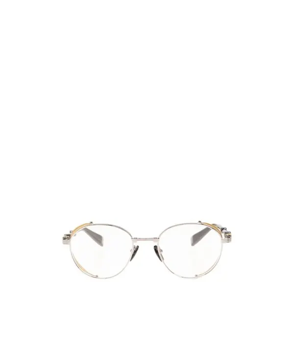 Balmain Brigade Round-frame Glasses - White