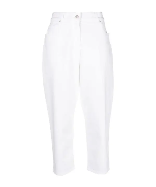 Fabiana Filippi Belt Loop Jeans - White