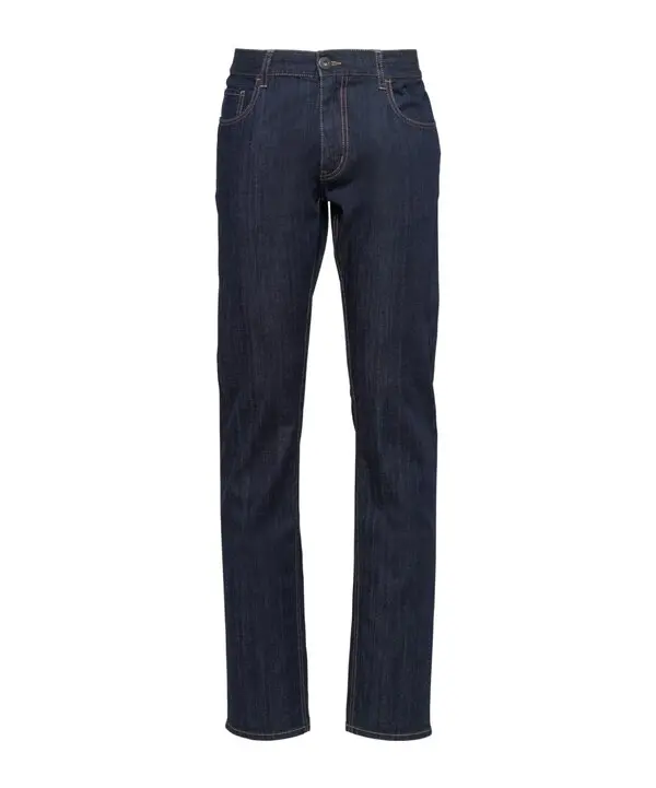 Prada Tapered Stretch-denim Jeans - Blue