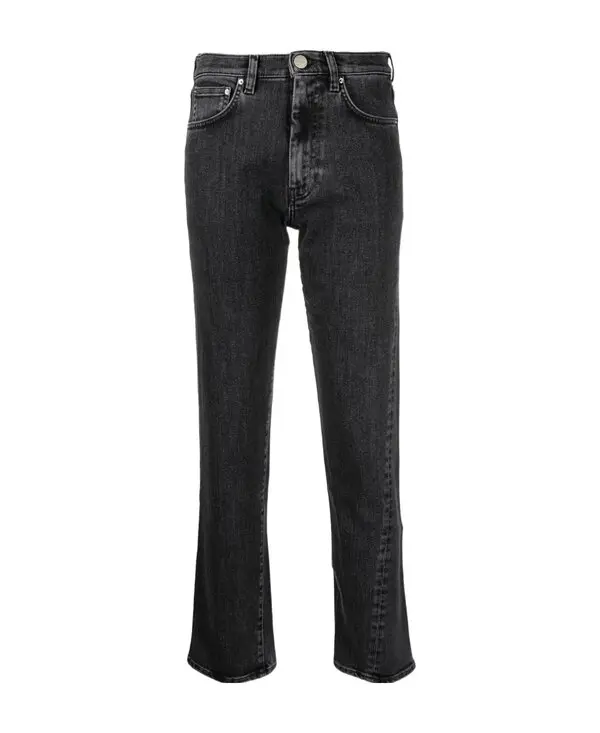 TOTEME High-waisted Straight-leg Jeans - Black