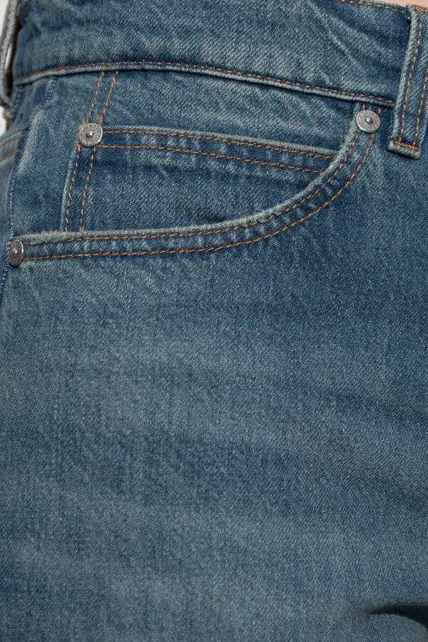 Victoria Beckham Logo Patch Straight-leg Jeans