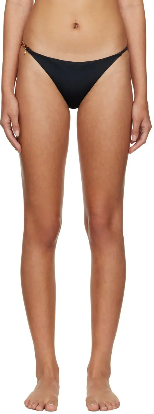 Versace Greek Key Embellished Bikini Bottoms