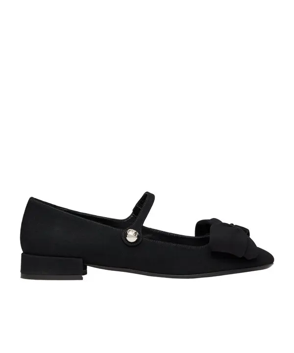 Valentino Garavani Bow Detail Ballerinas - Black