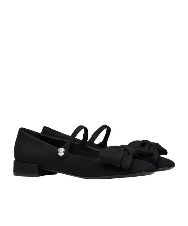 Valentino Garavani Bow Detail Ballerinas - Black