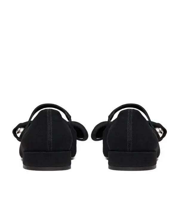 Valentino Garavani Bow Detail Ballerinas - Black