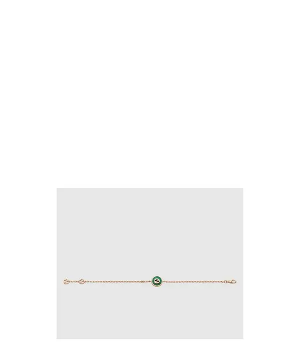 Gucci 18k Gold Interlocking G Chain Bracelet