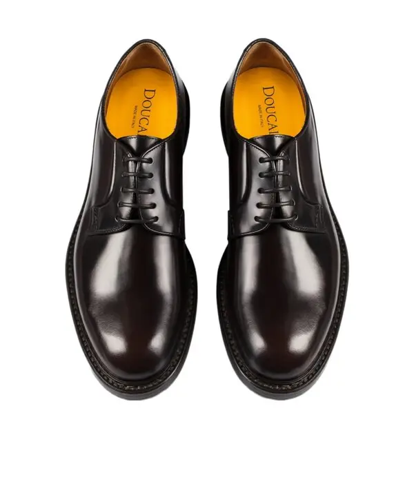 DOUCAL'S Round Toe Lace-up Derby Shoes
