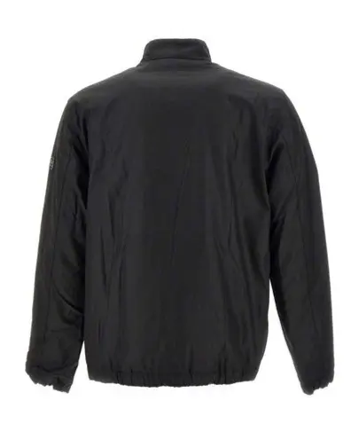 Barbour Long-sleeved Zip-up Jacket With Flip Pockets - Black