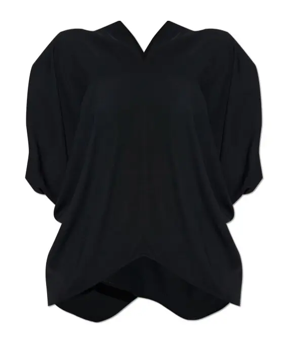 MAISON MARGIELA Short Sleeve V-neck Top