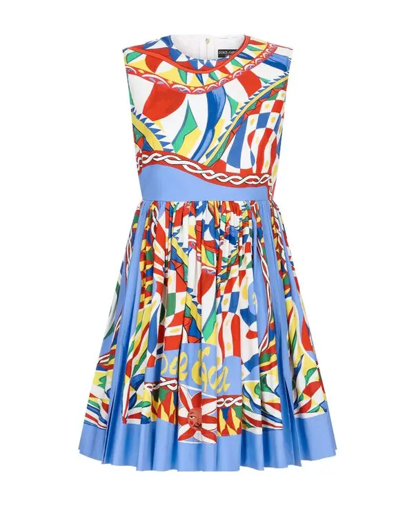 Dolce & Gabbana Sleeveless Printed Mini Dress