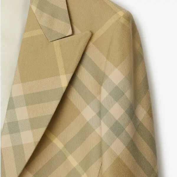 Burberry Checked Tailored Single-breasted Blazer