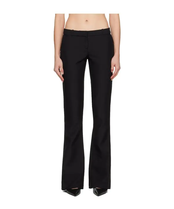 Coperni Rear-pocket Flared Trousers - Black