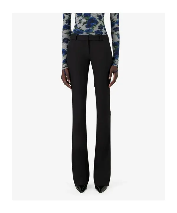 Coperni Rear-pocket Flared Trousers - Black