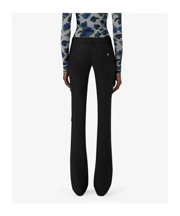 Coperni Rear-pocket Flared Trousers - Black