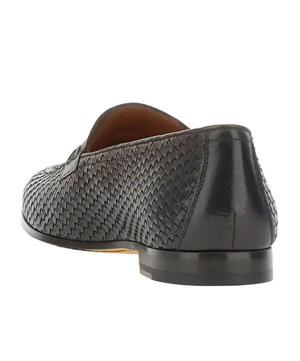 DOUCAL'S Woven Leather Loafers - Brown