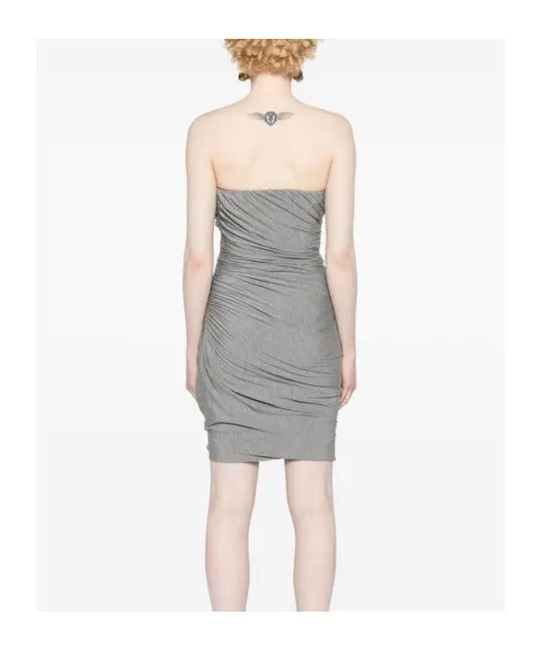 Attico Strapless Gathered Mini Dress