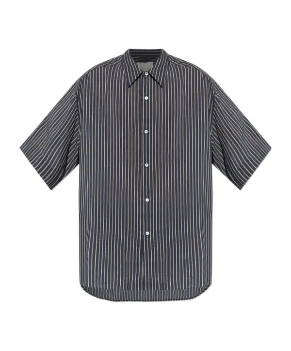 Studio Nicholson Short-sleeves Denim Shirt - Black