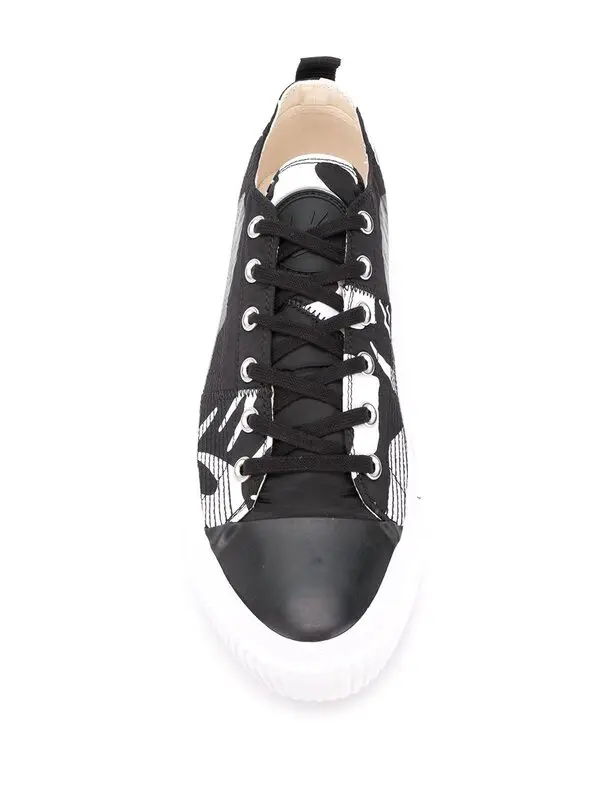 Alexander McQueen Swallow Print Low-top Sneakers
