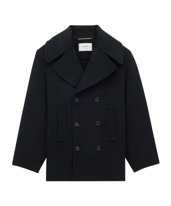 Saint Laurent Wool Peacoat