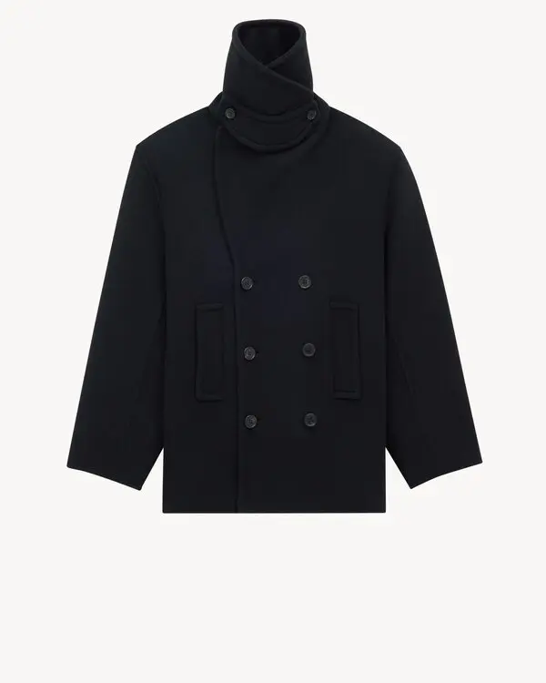 Saint Laurent Wool Peacoat