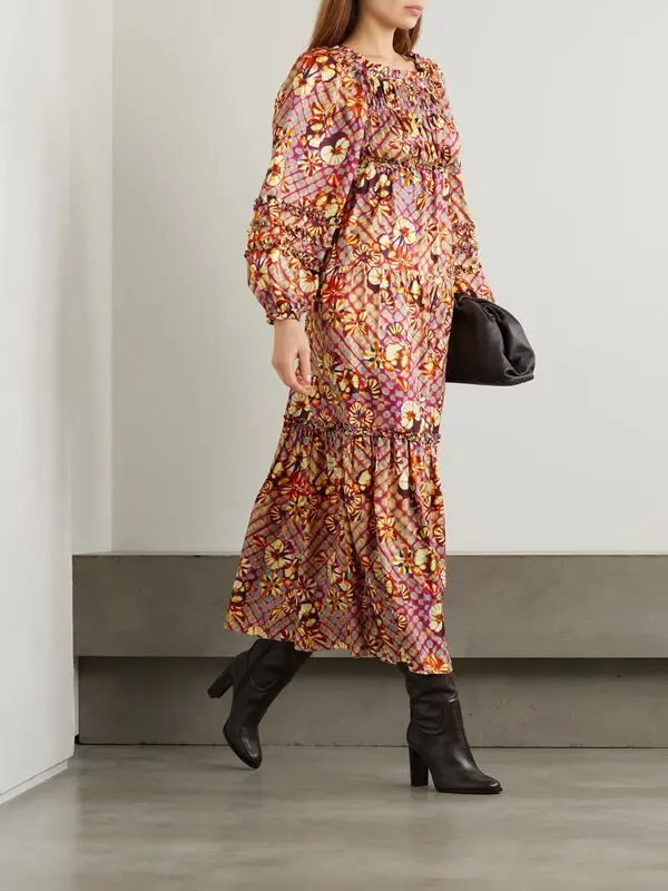 Ulla Johnson Floral Print Maxi Dress