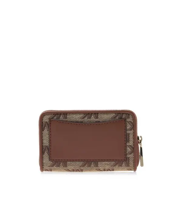 Michael Kors Logo-plaque Zip-fastening Wallet - Brown