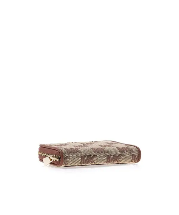 Michael Kors Logo-plaque Zip-fastening Wallet - Brown
