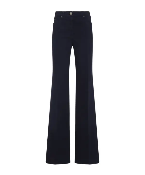 Etro Embroidered Flared Jeans - Black