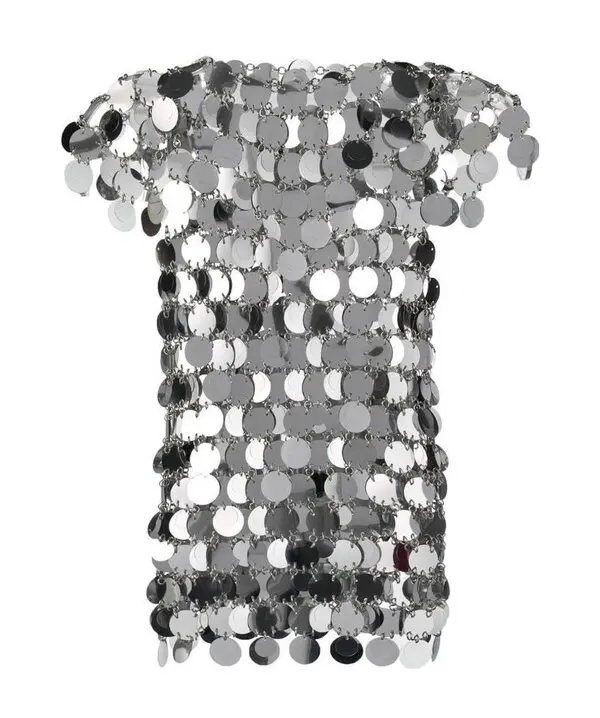 Rabanne Round Discs Embellished Top
