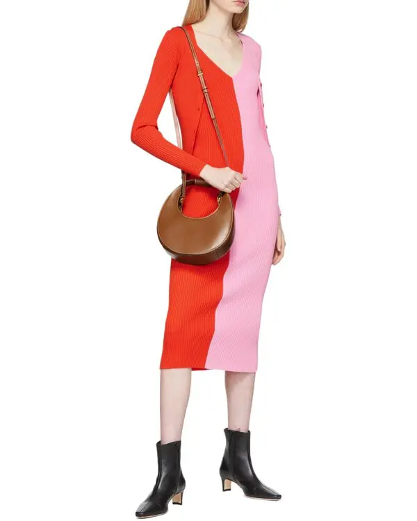 Staud Mini Moon Shoulder Bag - Brown
