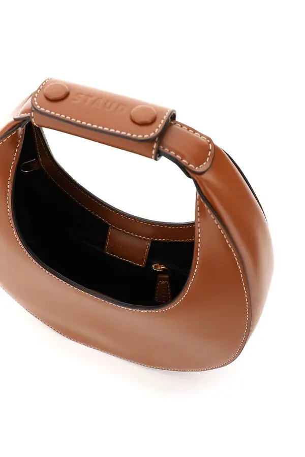 Staud Mini Moon Shoulder Bag - Brown