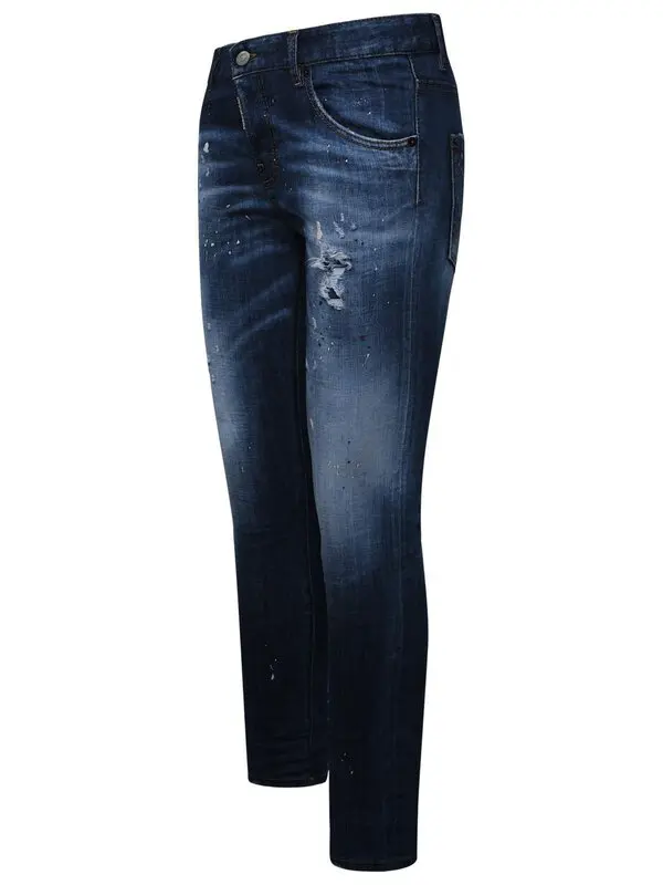 Dsquared2 Paint Splatter Distressed Skinny Jeans