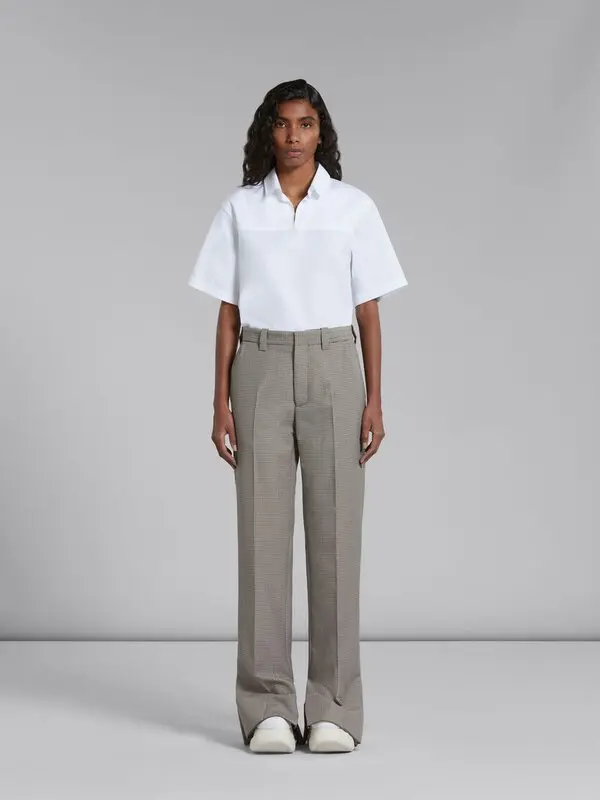 Marni Houndstooth Checked Trousers