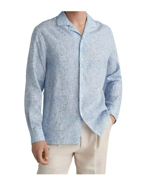 Brunello Cucinelli Long-sleeved Curved Hem Shirt