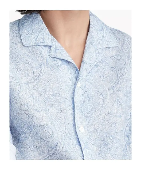 Brunello Cucinelli Long-sleeved Curved Hem Shirt