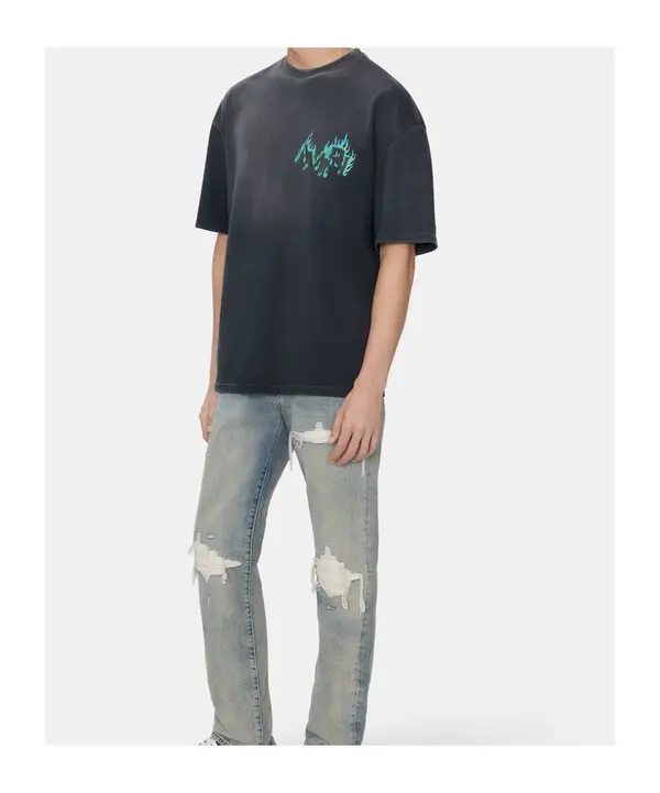 Amiri Crystal Flames T-shirt