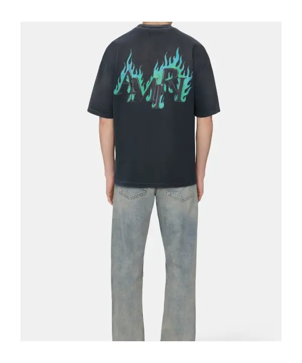 Amiri Crystal Flames T-shirt
