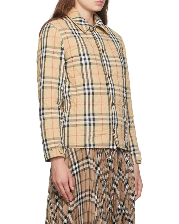 Burberry Quilted Reversible Jacket With Plaid