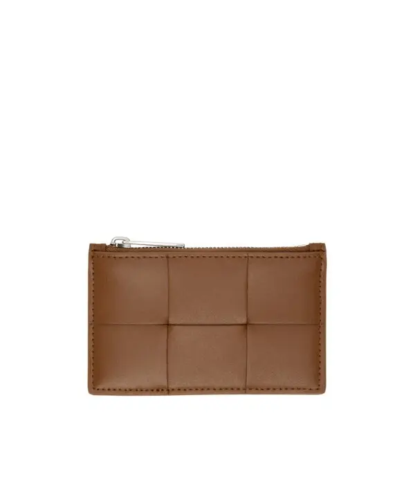 Bottega Veneta Cassette Zippered Card Package - Brown