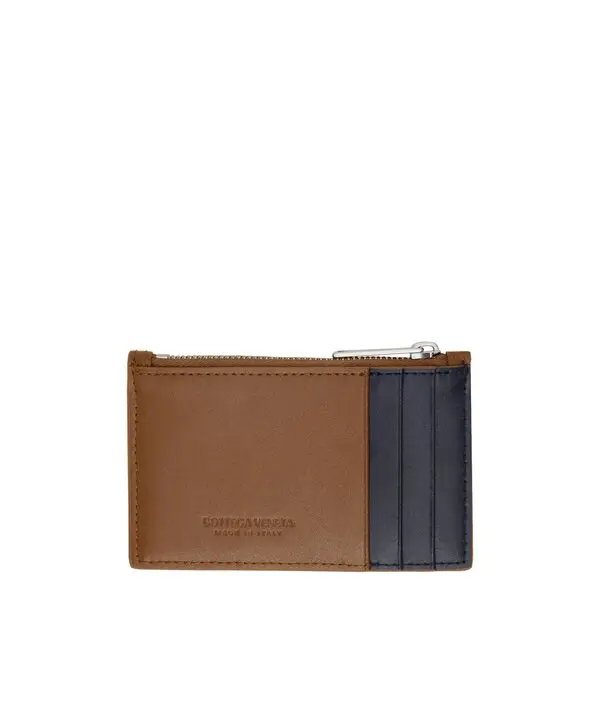 Bottega Veneta Cassette Zippered Card Package - Brown