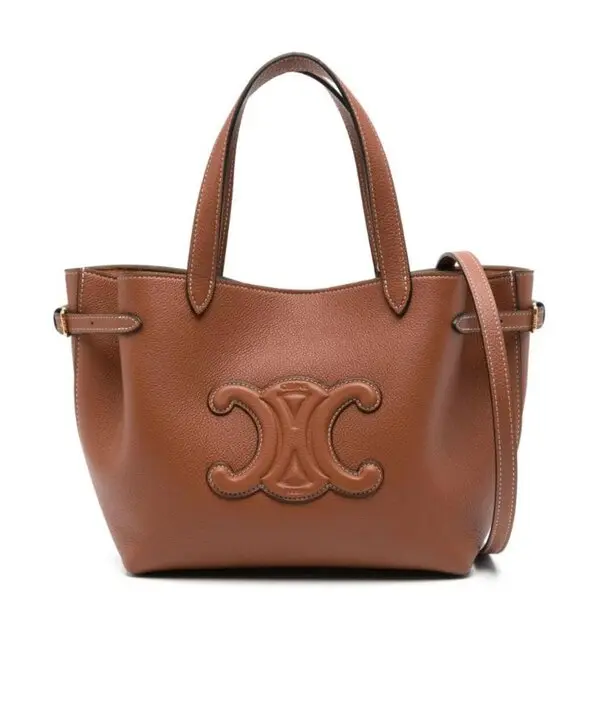 Celine Mini Cabas Anais Cuir Triomphe Grained Calfskin - Tan