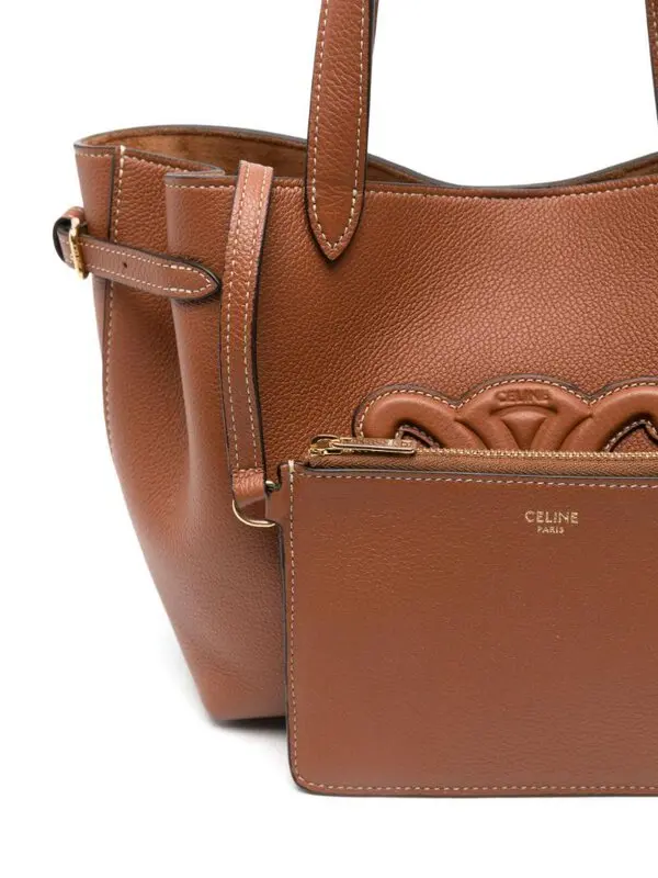 Celine Mini Cabas Anais Cuir Triomphe Grained Calfskin - Tan
