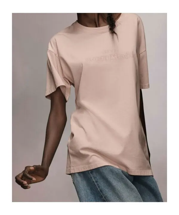 MAISON MARGIELA Embroidered Crewneck T-shirt - Pink