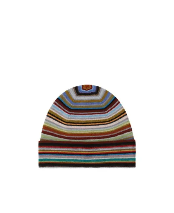 Paul Smith Stripe Intarsia-knit Slip-on Beanie - Multicolor