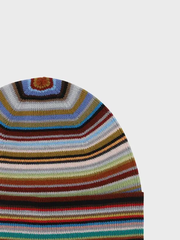Paul Smith Stripe Intarsia-knit Slip-on Beanie